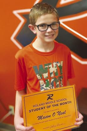 RMS August Students of the Month - Sequoyah County Times