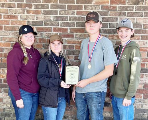 Roland FFA Team places first - Sequoyah County Times