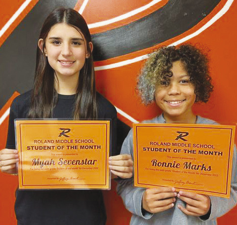 RMS Students of the Month - Sequoyah County Times