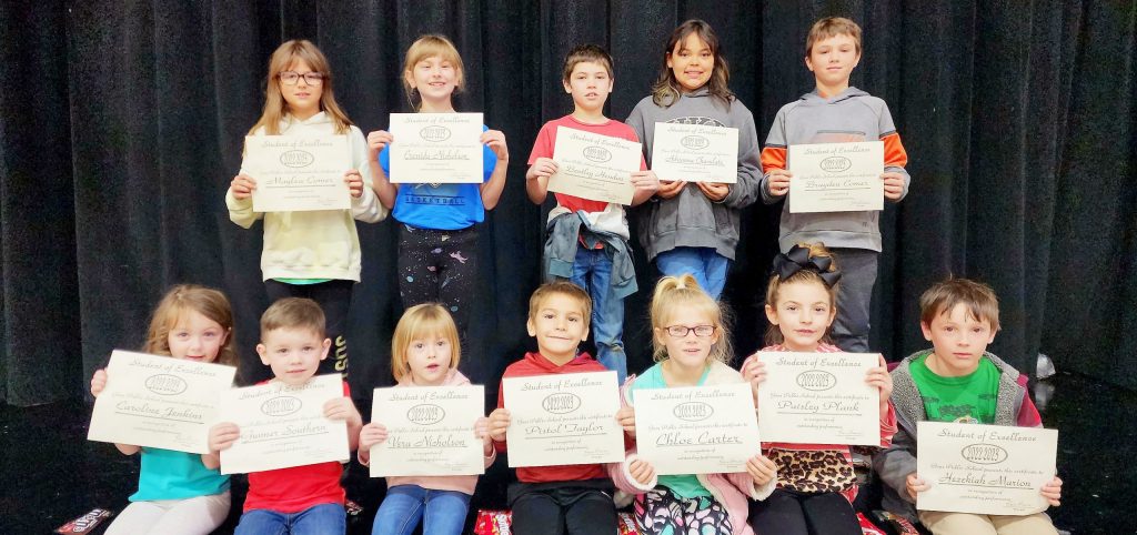 Gans Students of Excellence for the Third Nine Weeks - Sequoyah County Times