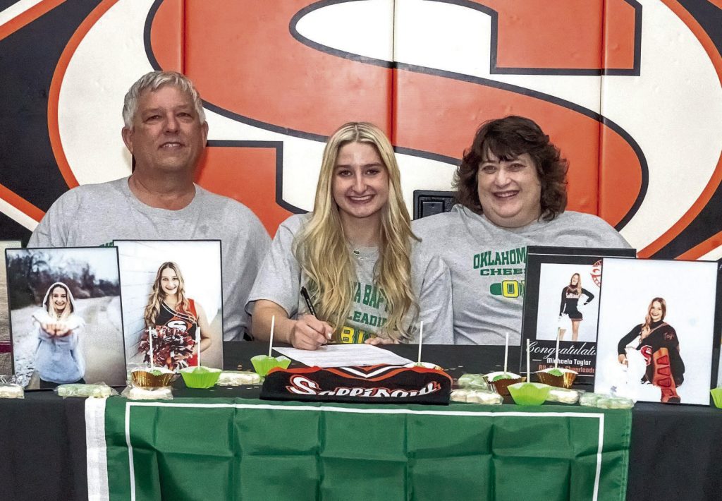 Sallisaw All-State cheerleader signs with OBU - Sequoyah County Times