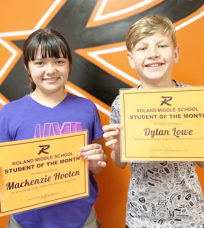 RMS selects Students of the Month - Sequoyah County Times