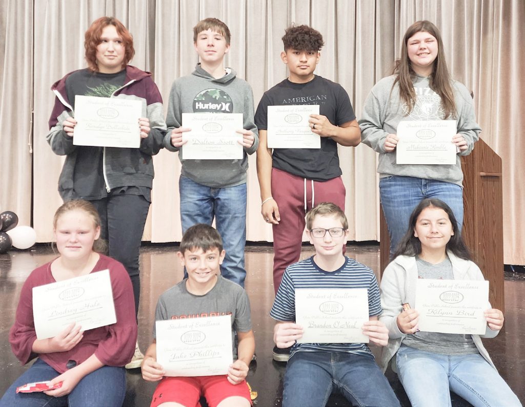 Gans honors Students of Excellence - Sequoyah County Times