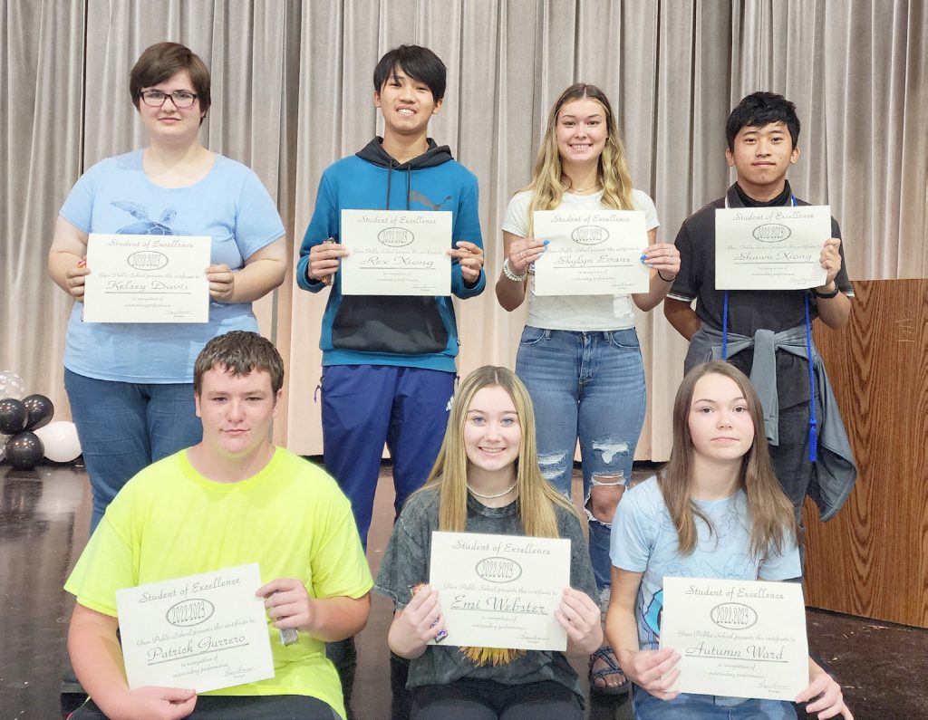 Gans names Students of Excellence - Sequoyah County Times