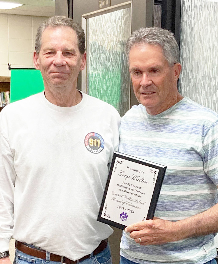 Walton honored for school board service - Sequoyah County Times