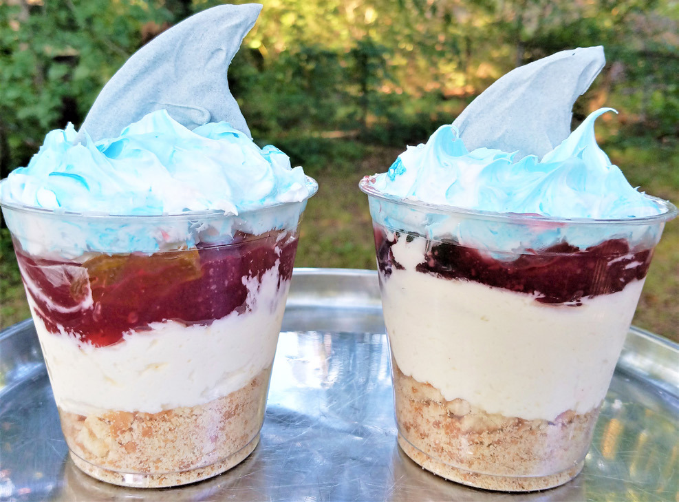 Shark Attack Cheesecake Cups - Sequoyah County Times