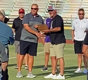 Tyler honored as Coach of the Year at All-State football game - Sequoyah County Times