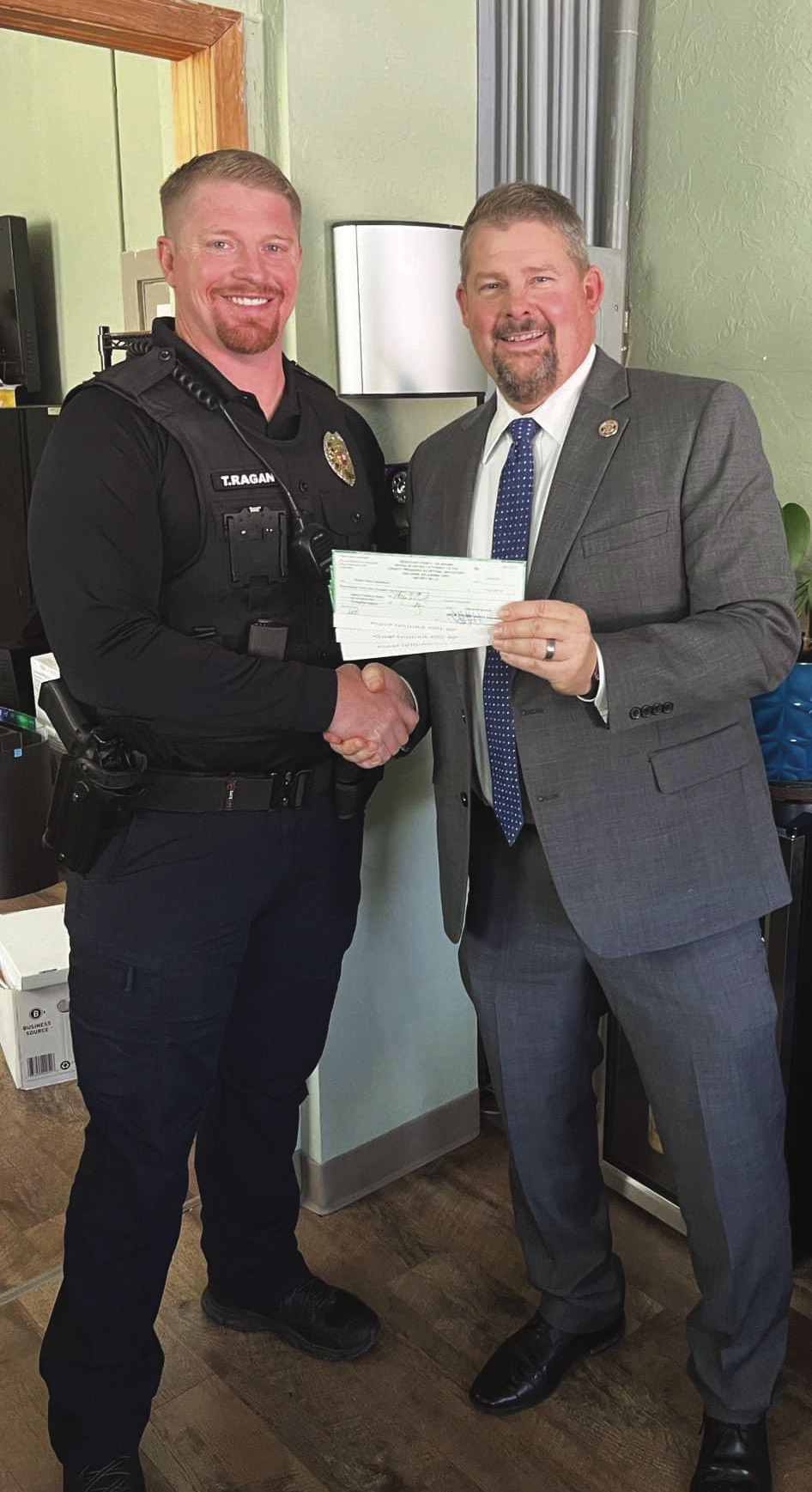 DA presents Roland PD with forfeiture funds - Sequoyah County Times