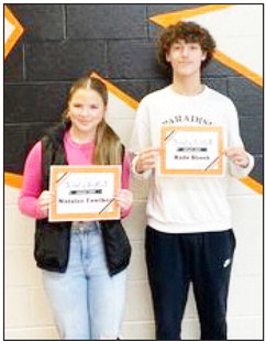 RHS names Students of the Month - Sequoyah County Times