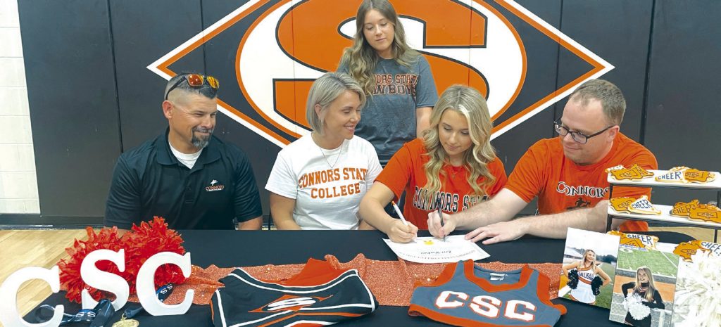 Sallisaw cheerleader signs to cheer at Connors State College - Sequoyah County Times